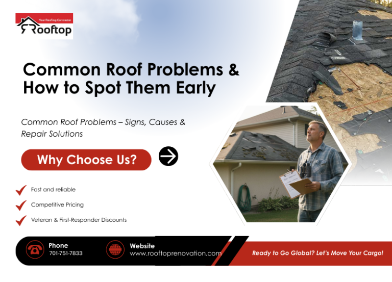 Common Roof Problems – Warning Signs & Repair Solutions